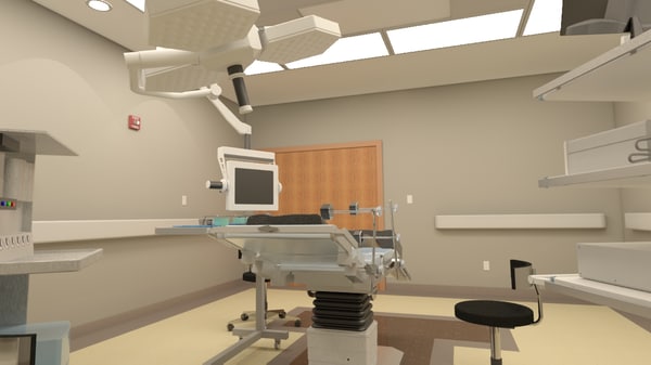 3d endoscopy room model