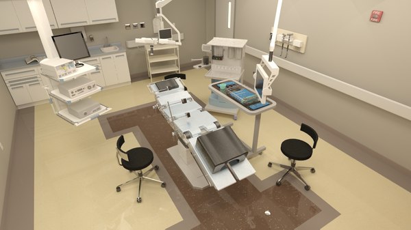 3d endoscopy room model