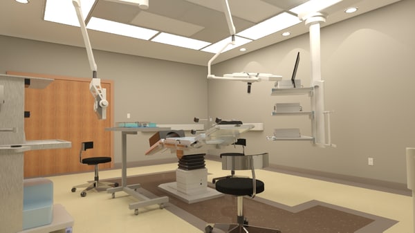 3d endoscopy room model