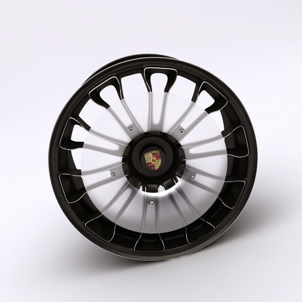 3d model porsche spyder 918 wheel