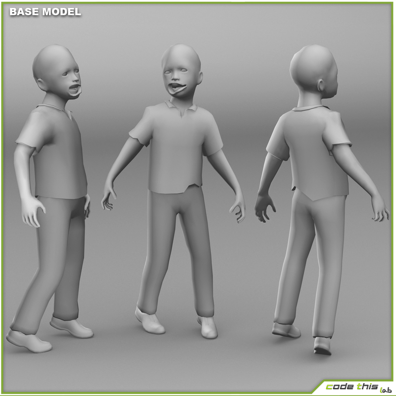 animations 3d model