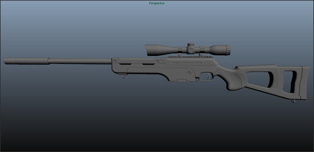 free sniper rifle 3d model