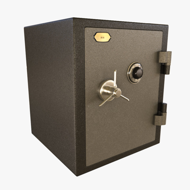 3d model safe box 1