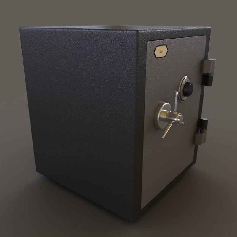 3d model safe box 1