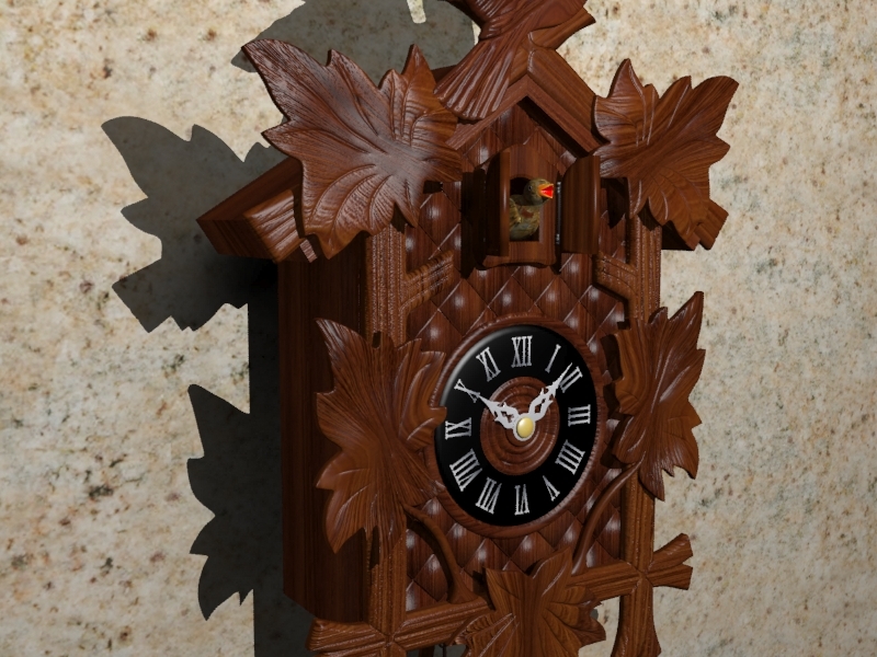 cuckoo clock 3d model