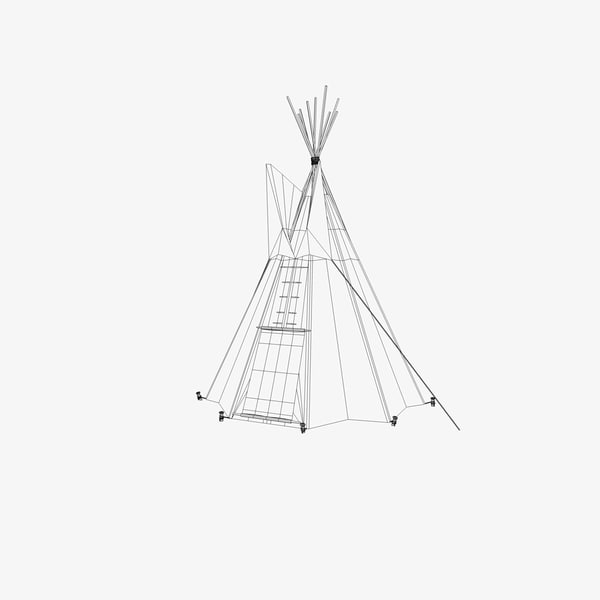 3d tepee structure