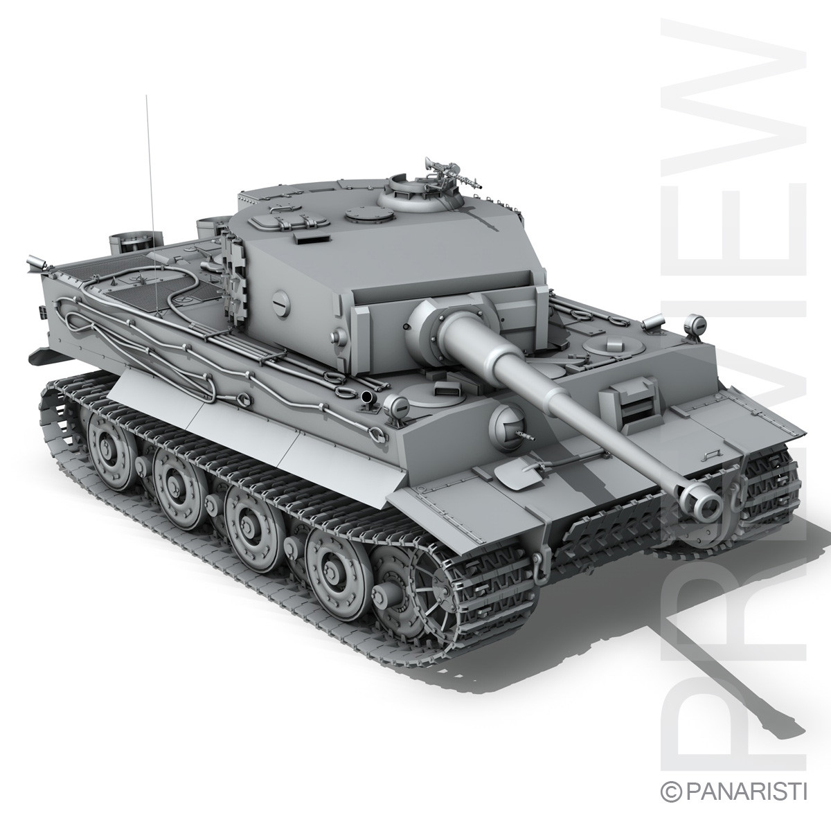 3d model sd tiger late
