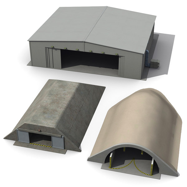 bunkers military 3d model