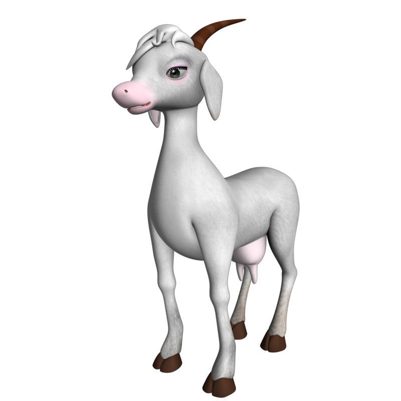 3d model of goat animation