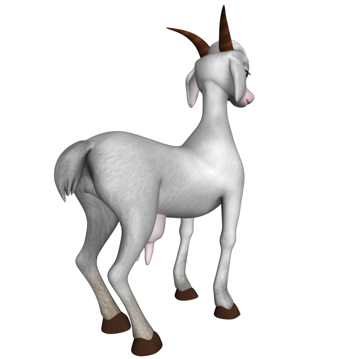3d model of goat animation