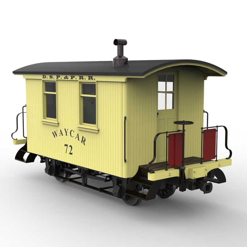 3d narrow gauge caboose 1879