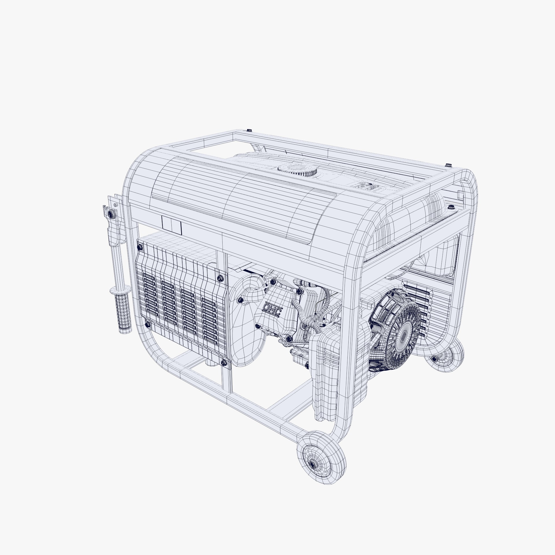 portable electric generator 3d model
