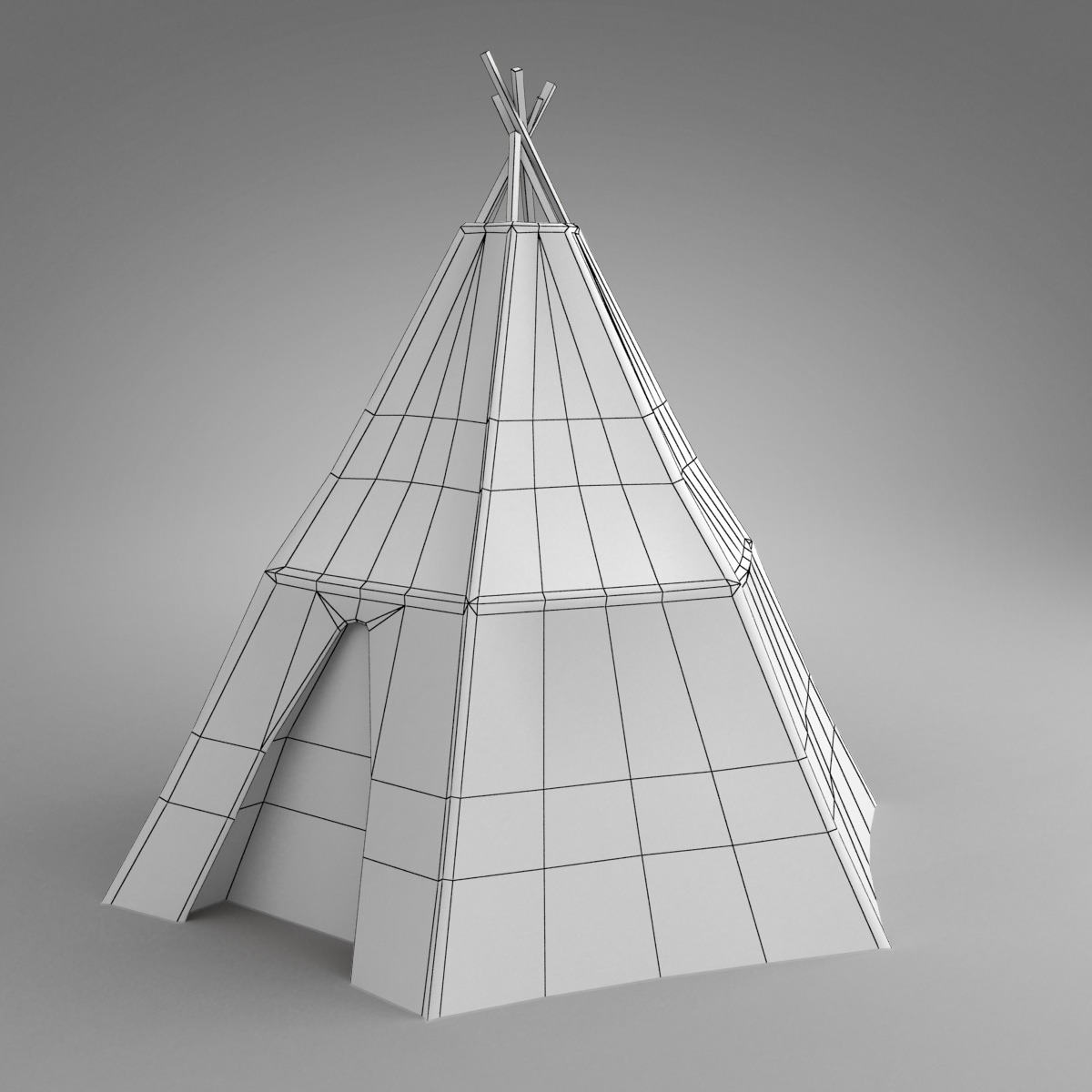 wigwam 3d max