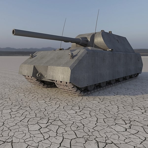 3d maus german tank model