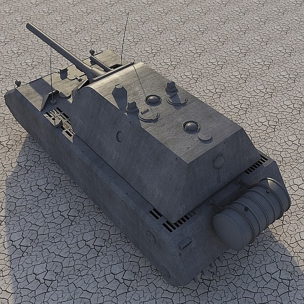 3d maus german tank model