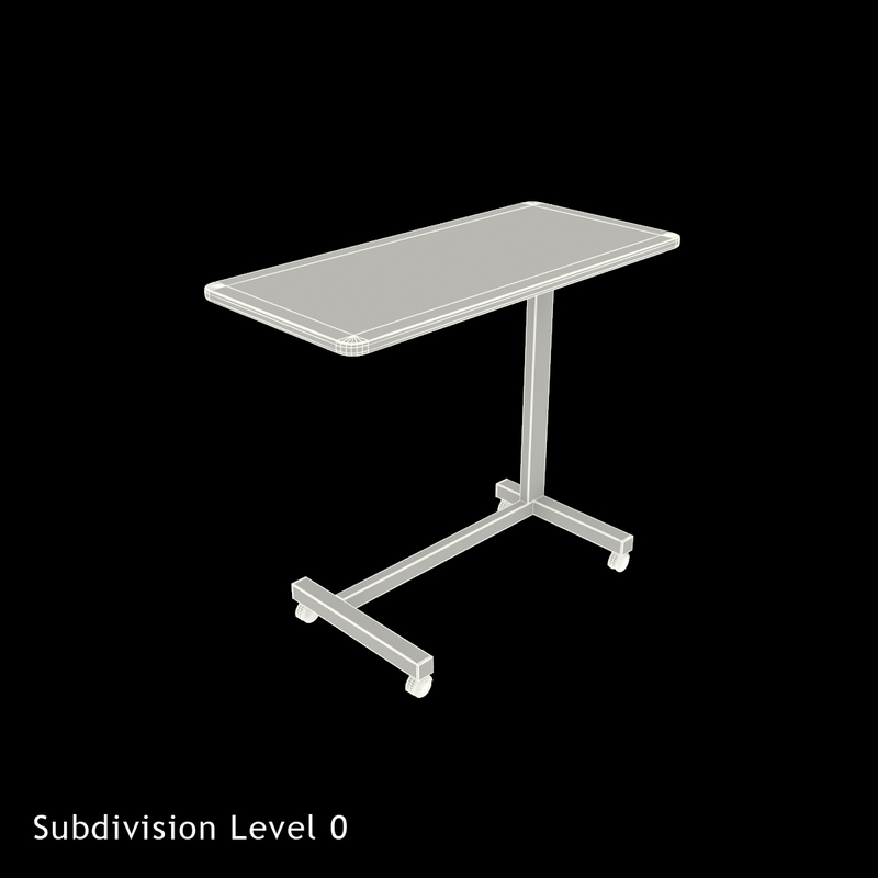 3d bed table model