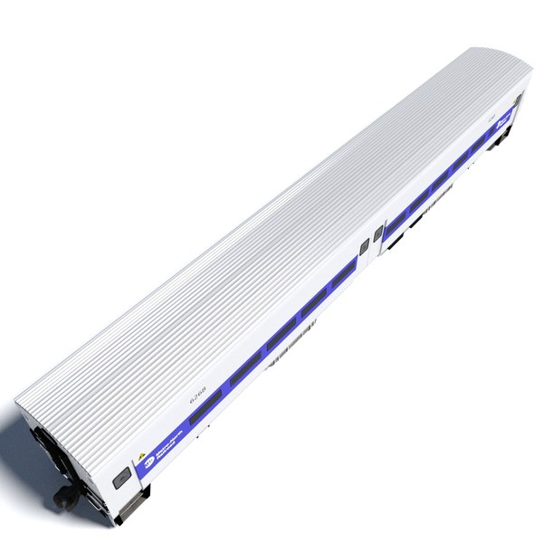 3d metro-north train wagon 2 model