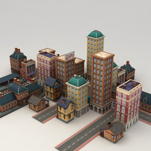3d city buildings 2 model