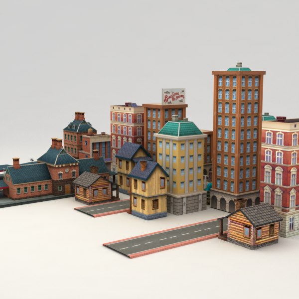 3d city buildings 2 model