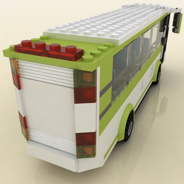 3ds max bus set lego