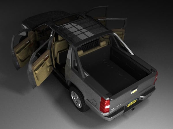 3d model chevrolet avalanche gmt900