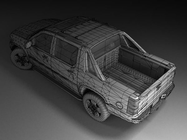 3d model chevrolet avalanche gmt900