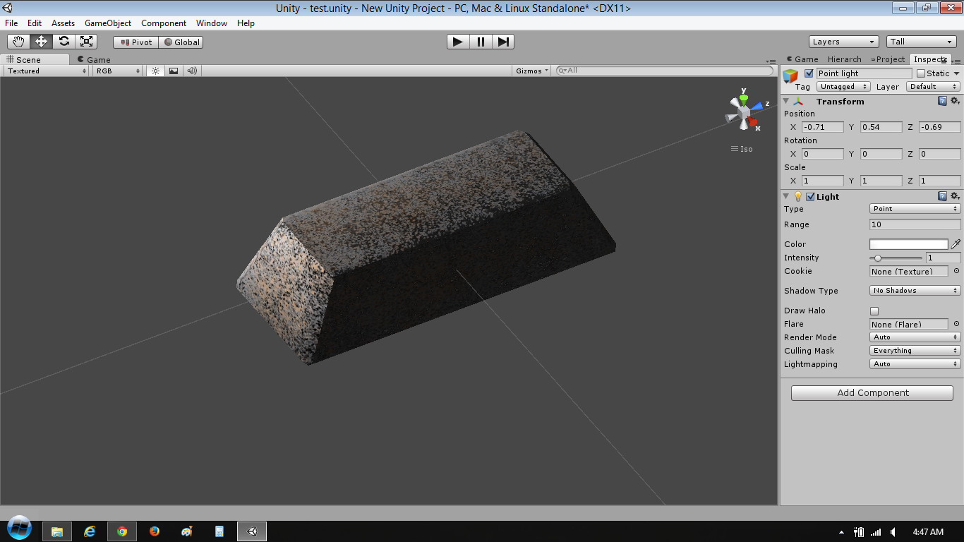 3d iron ingot model