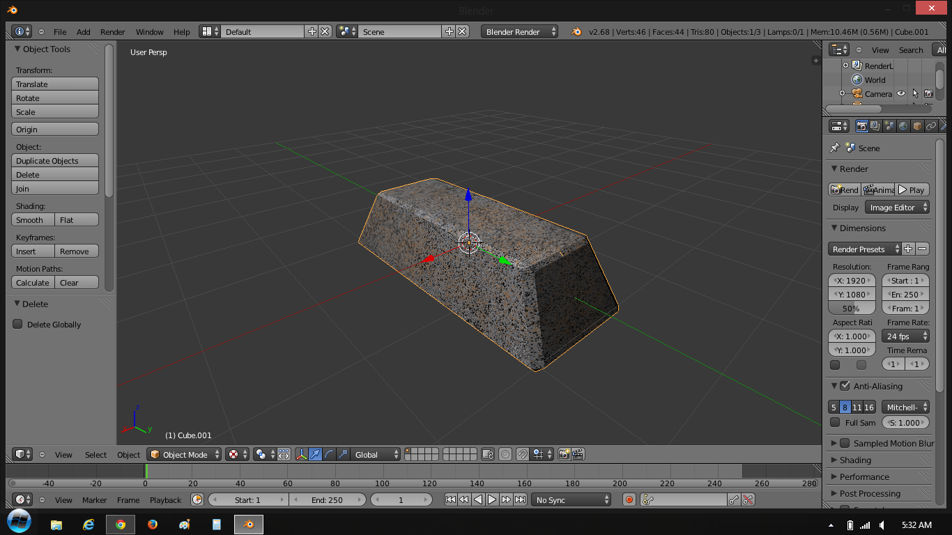 3d iron ingot model