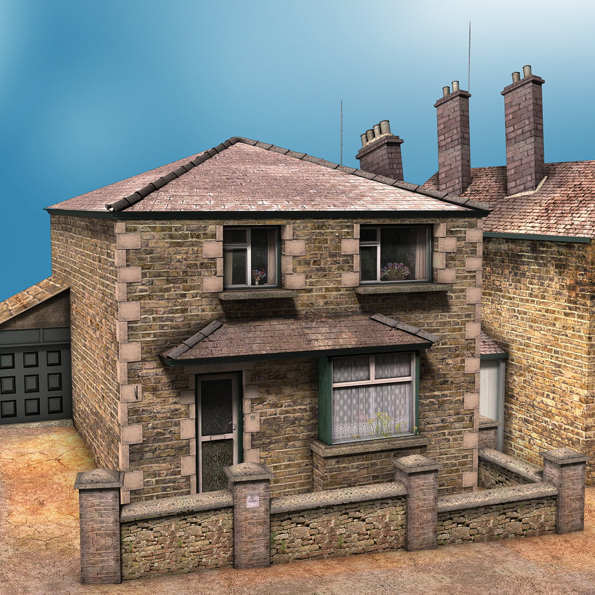 rural village 3d 3ds