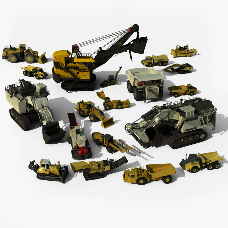 3d mining vehicles