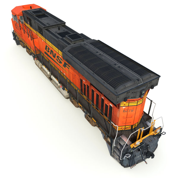 freight train cargo cars 3d model
