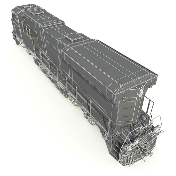 freight train cargo cars 3d model