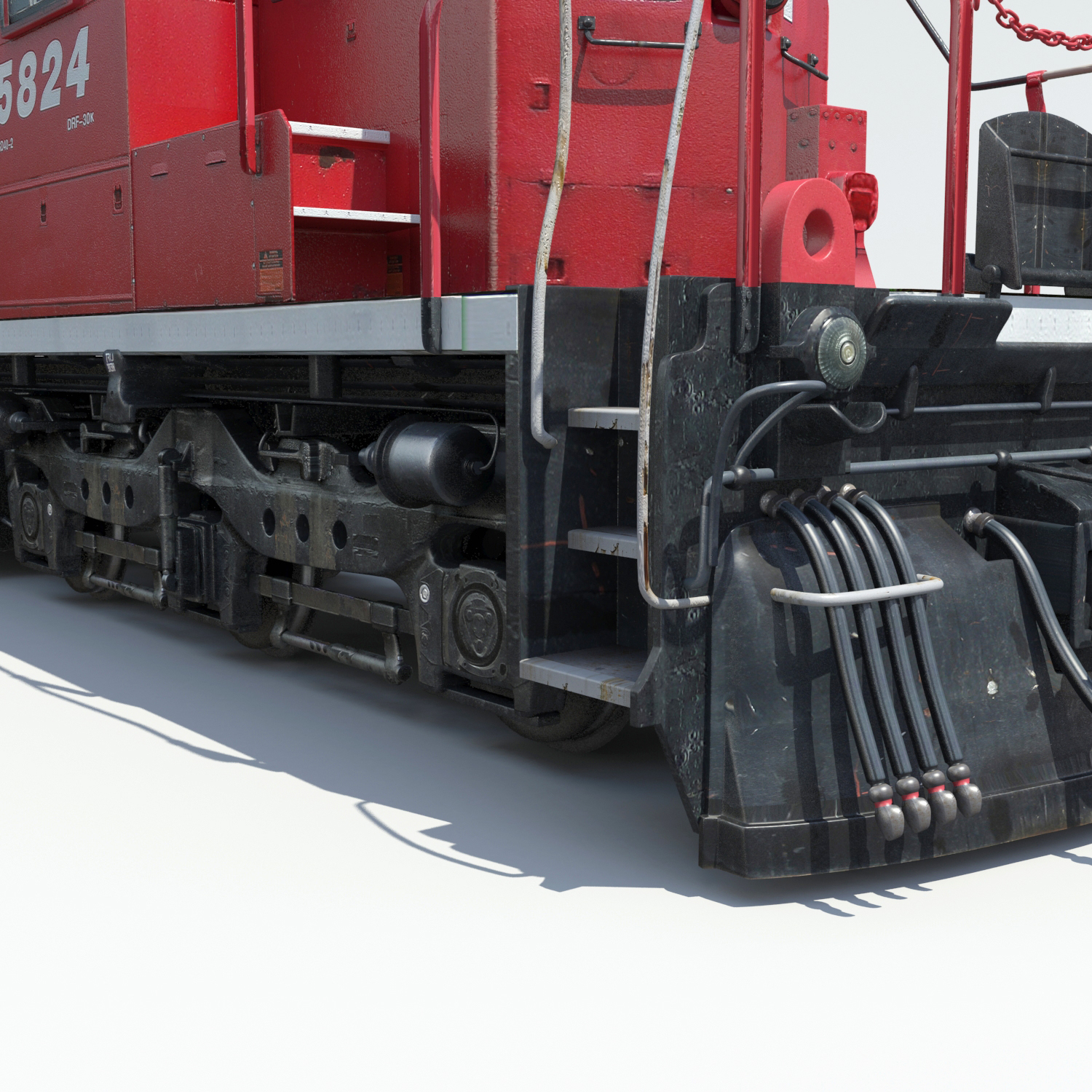 freight train cargo cars 3d model