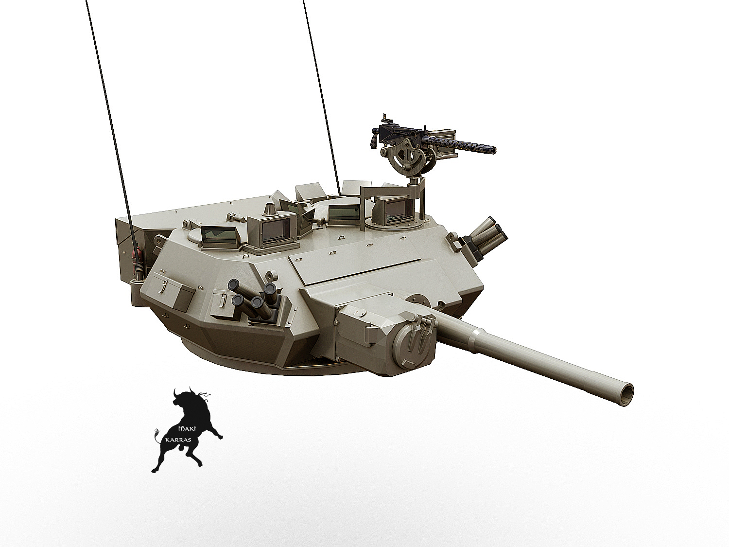 3d gun turret scorpion model