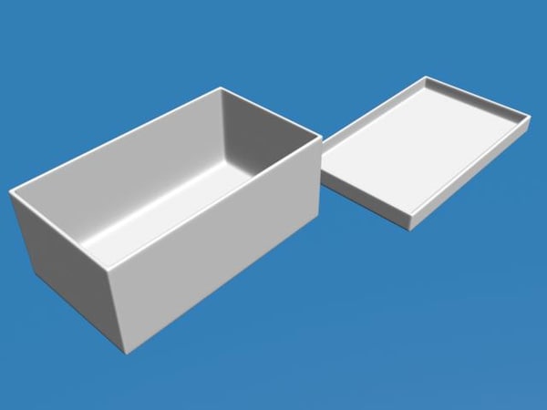 free simple box 3d model