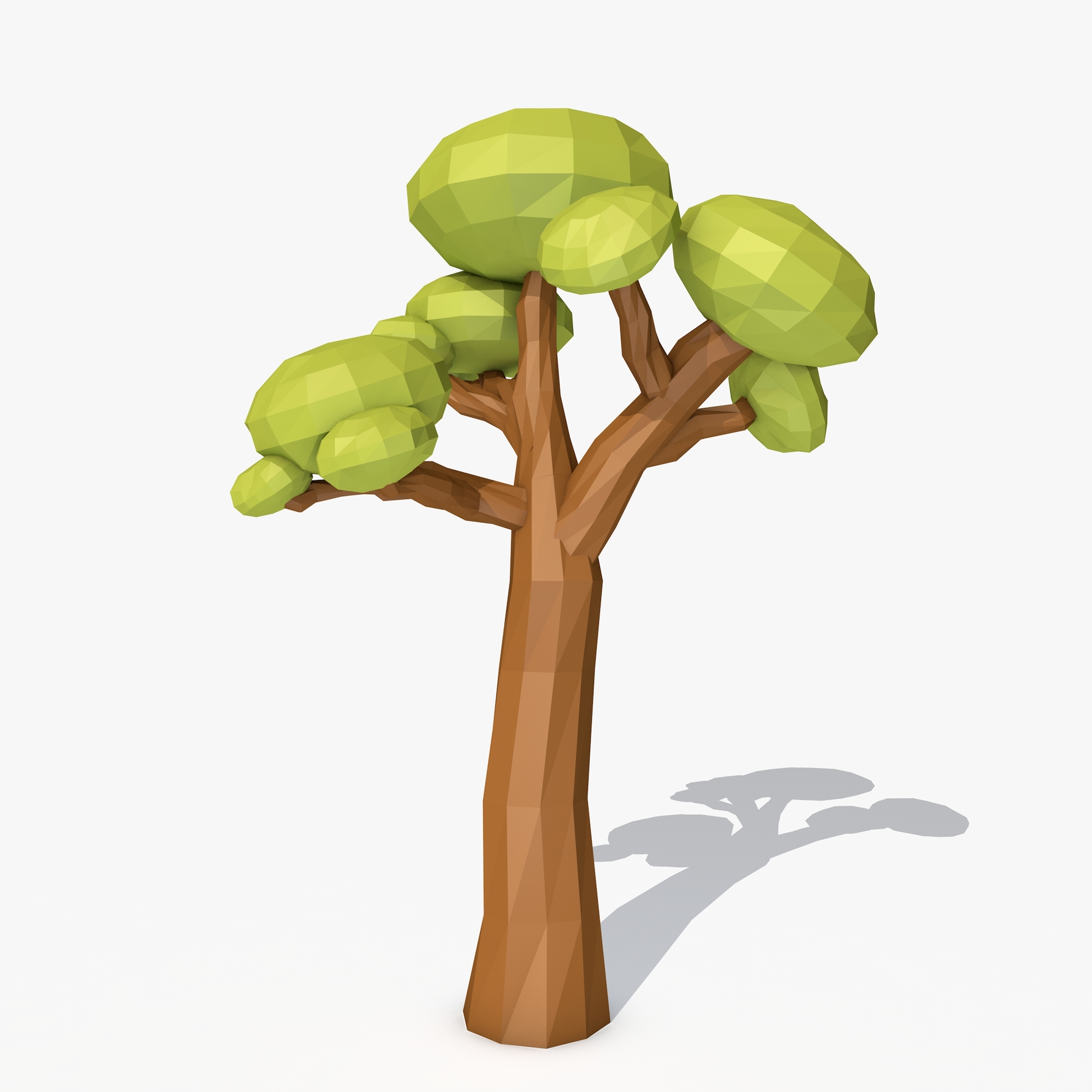 3d cartoon tree