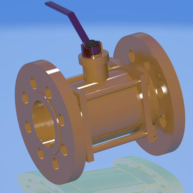 gas valve 3d model