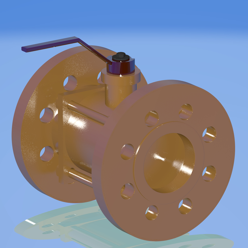 gas valve 3d model