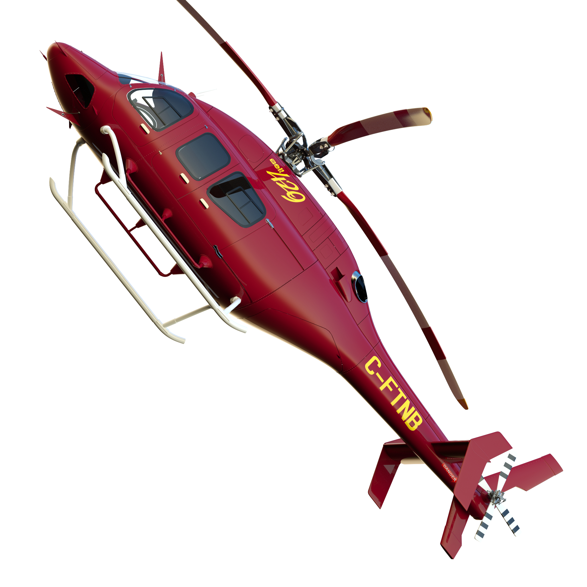 bell 429 ems helicopter 3d max