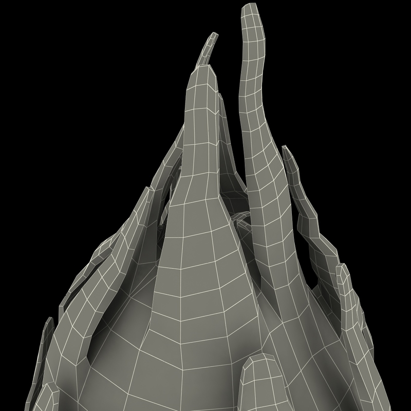 3d dragonfruit fruit model