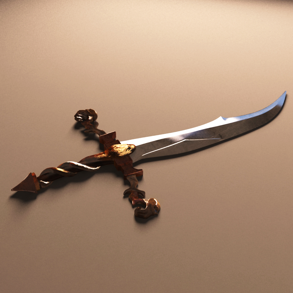 3d ma snake sword