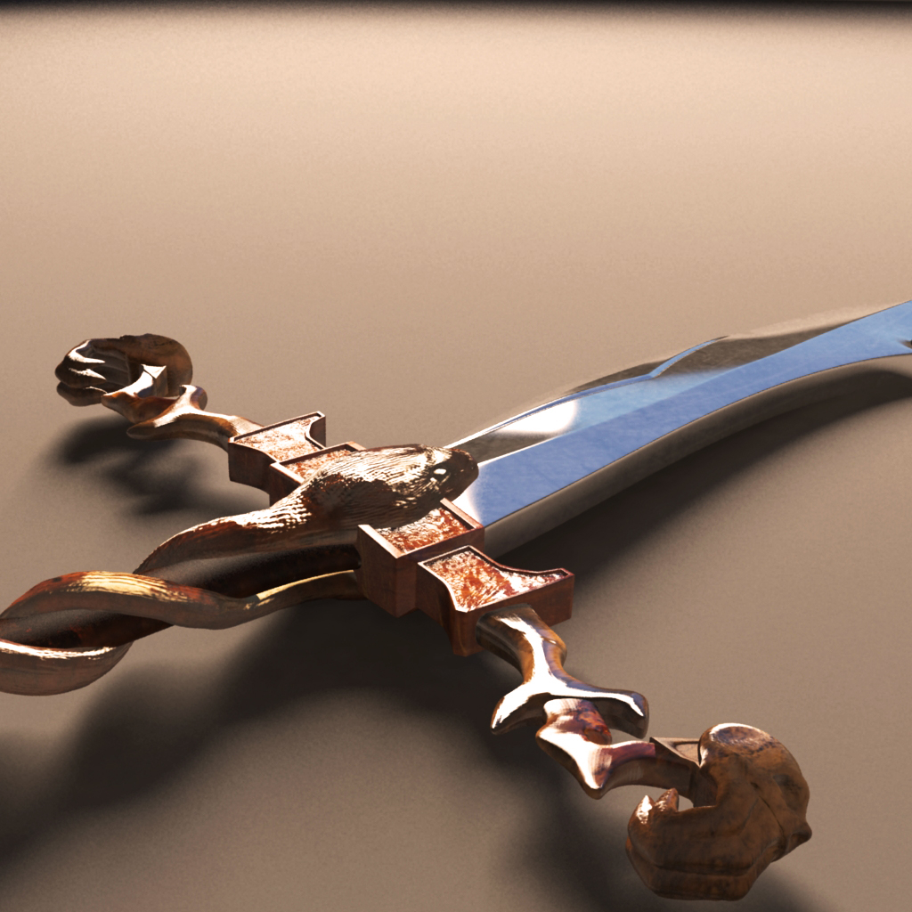 3d ma snake sword