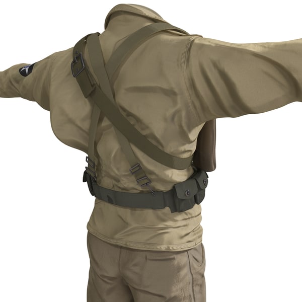 3d american wwii infantry soldier
