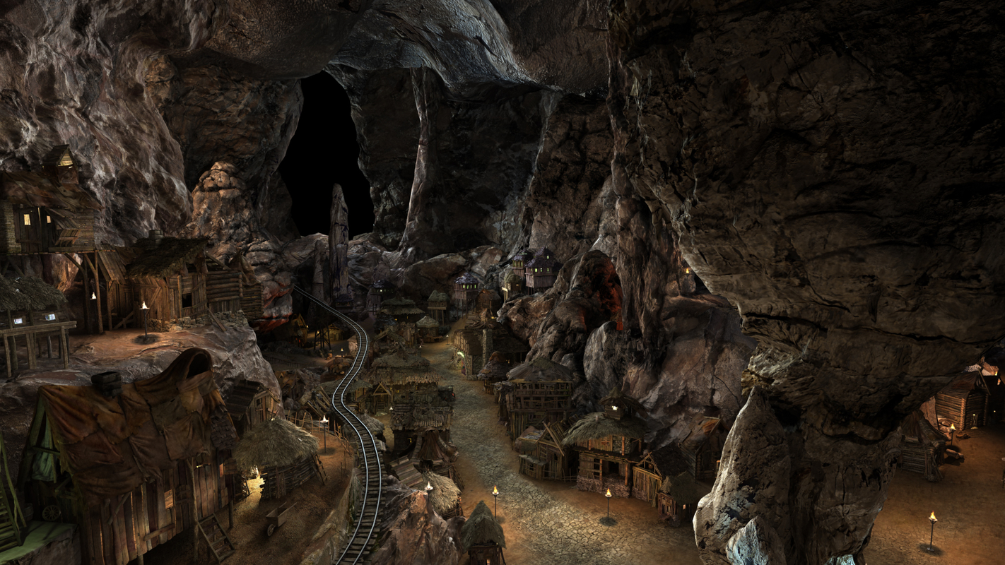cave village 3d max