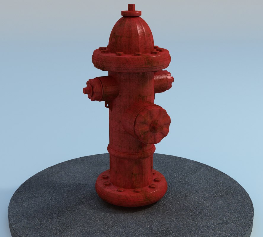 3d model water hydrant