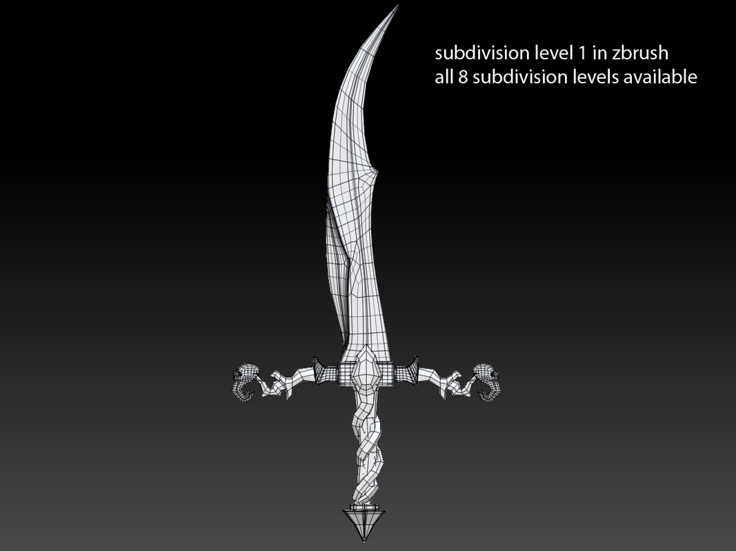 3d ma snake sword