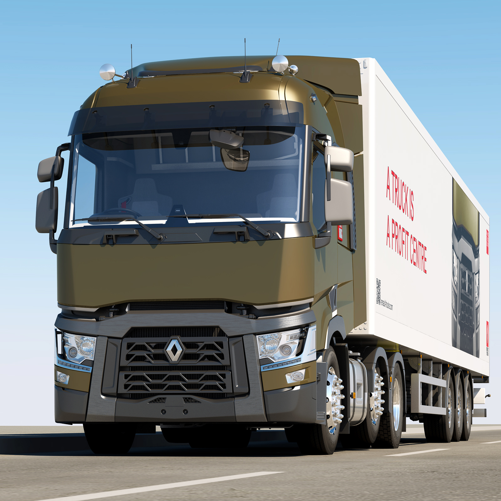 3d renault t 6x2 model