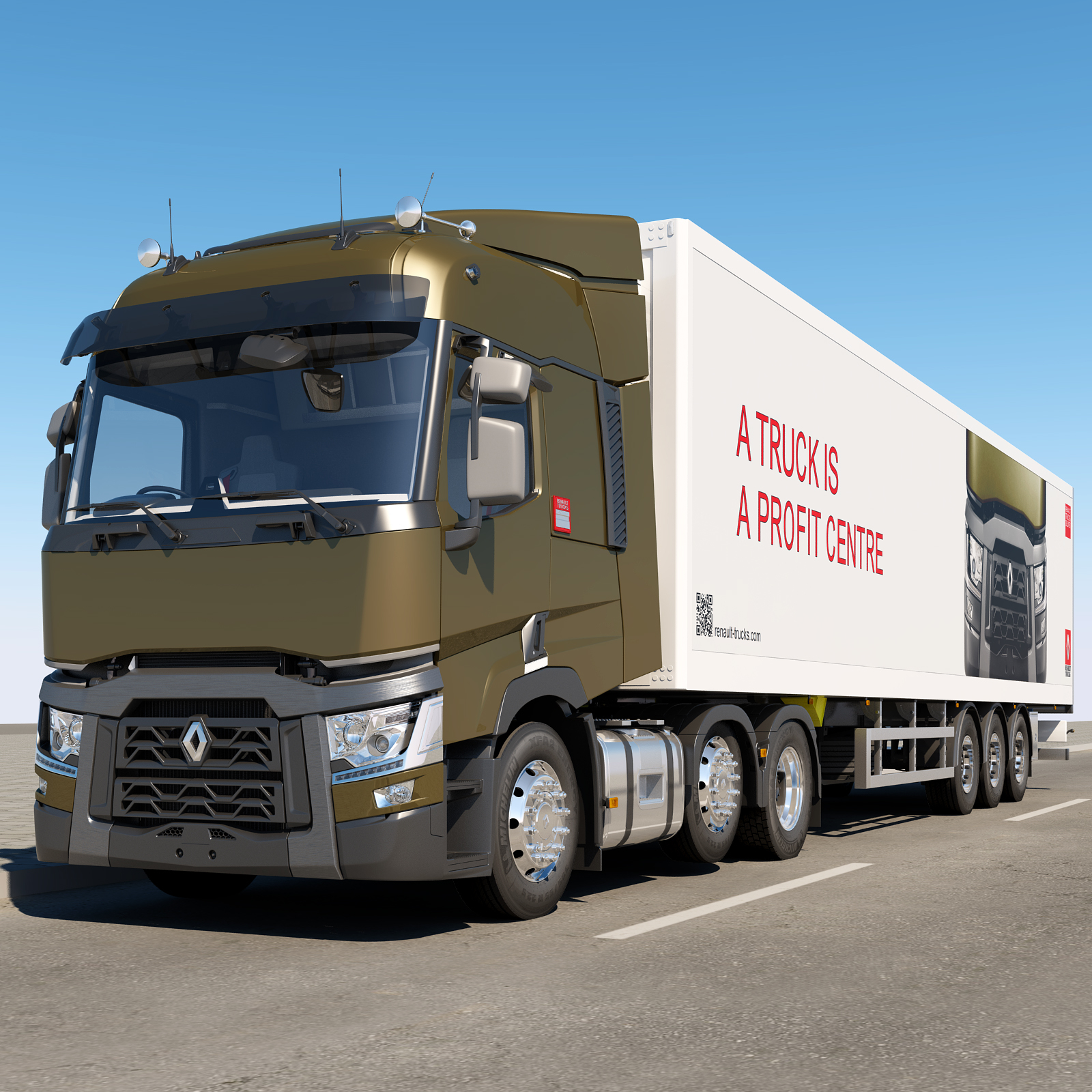 3d renault t 6x2 model