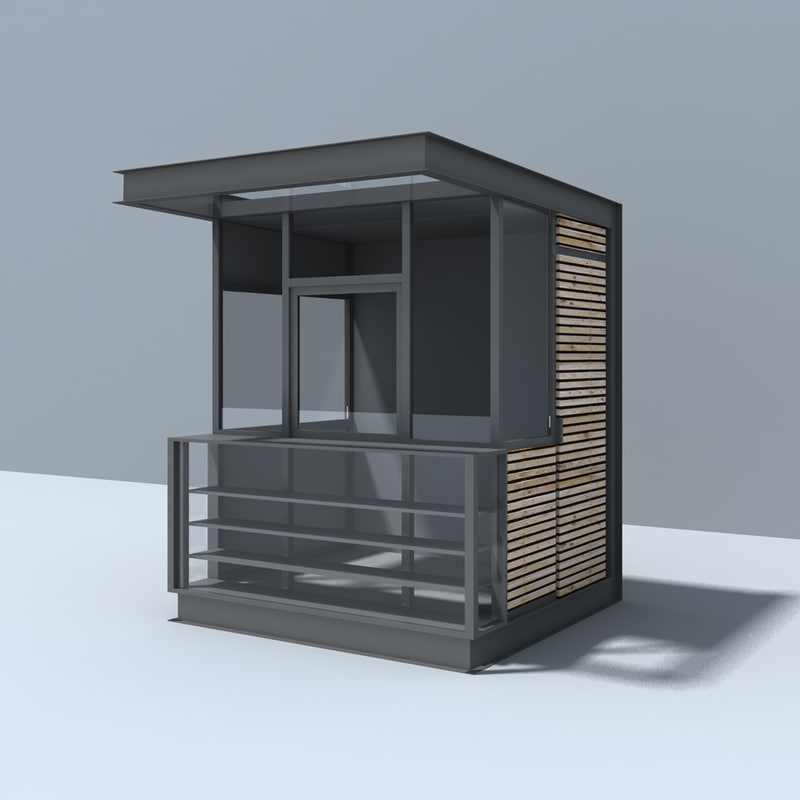 modern pavilion 3d model