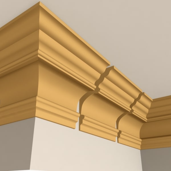 interior cornice molding 3d max